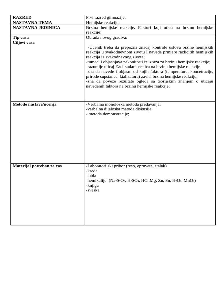 Scenario Za Cas | PDF