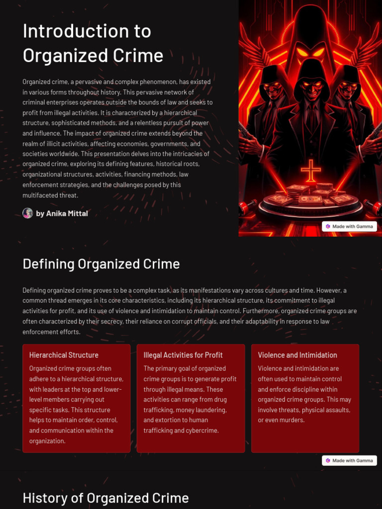 Understanding Organized Crime Dynamics | PDF | Organized Crime | Money ...