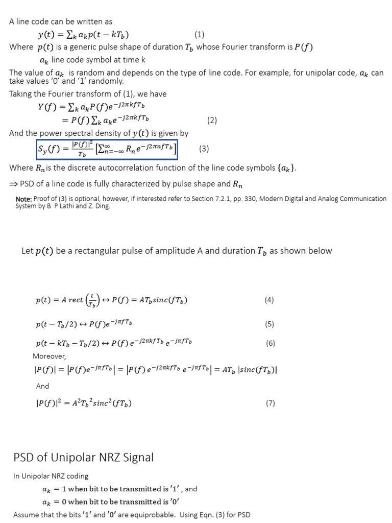 Regenerative Repeater | PDF | Spectral Density | Data Transmission