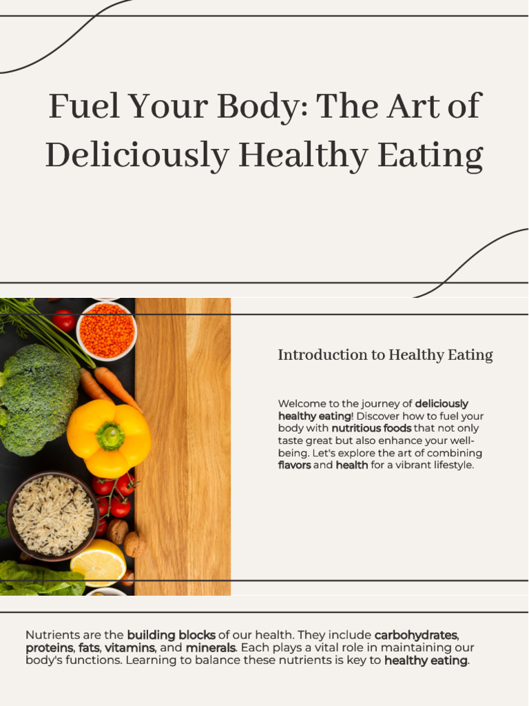 Slidesgo Fuel Your Body The Art of Deliciously Healthy Eating ...