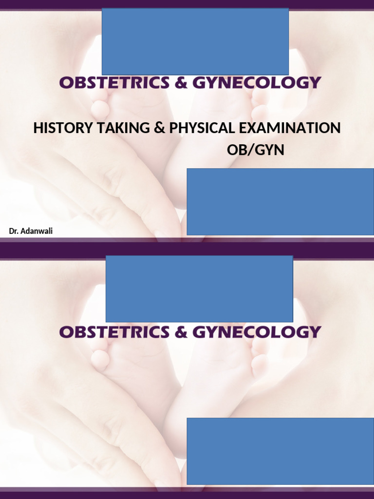 L03 - History Taking & Physical Examination | PDF | Childbirth | Uterus
