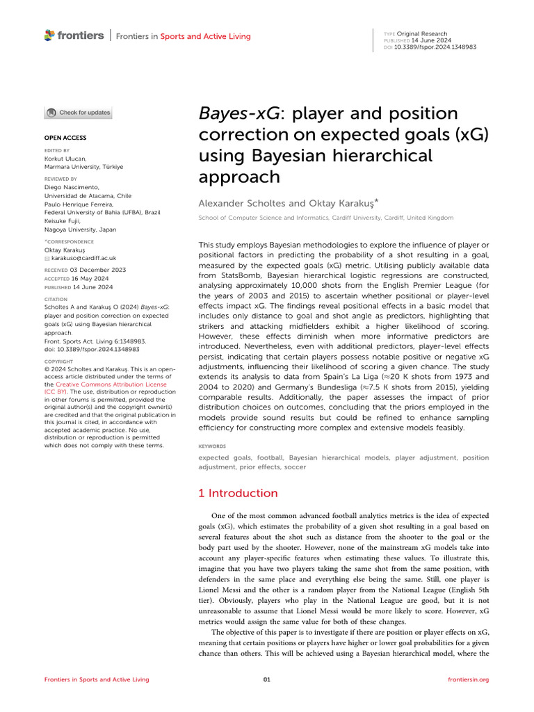 Fspor 06 1348983 | PDF | Logistic Regression | Bayesian Inference