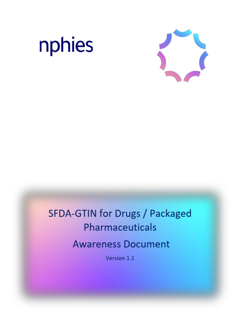 SFDA-GTIN Awareness Document V1.1 26th April 2021 | PDF | Drugs ...