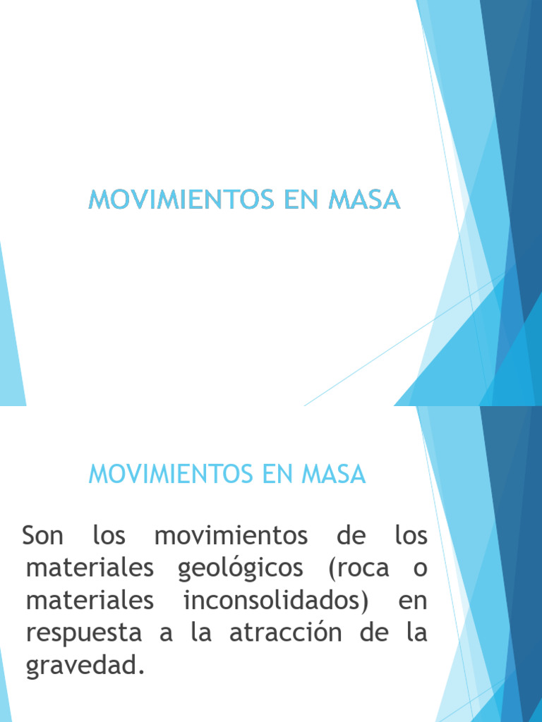 Movivientos en Masa | PDF | Suelo | Erosión