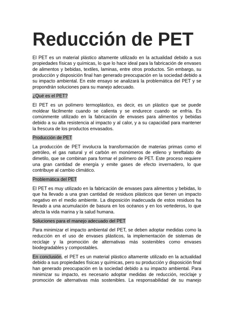 Reduccion Del PET-GVBJ | PDF | Bienestar | Ciencia y matemática