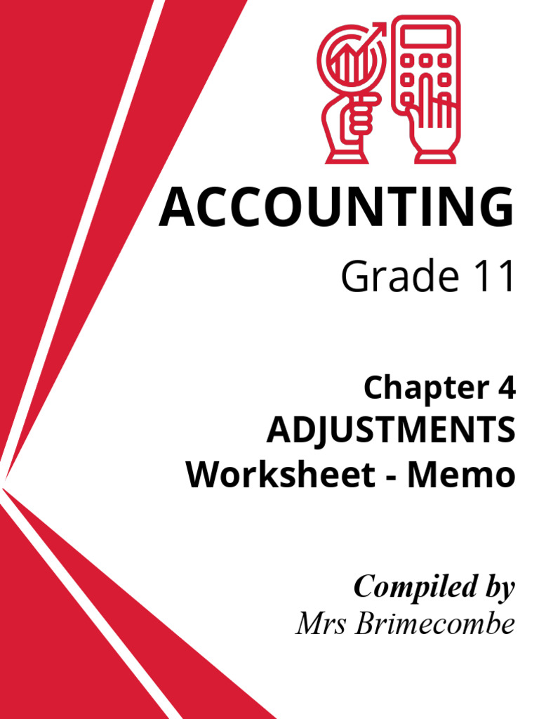 Gr11 Accountin Adjustments MEMO | PDF | Debits And Credits | Expense