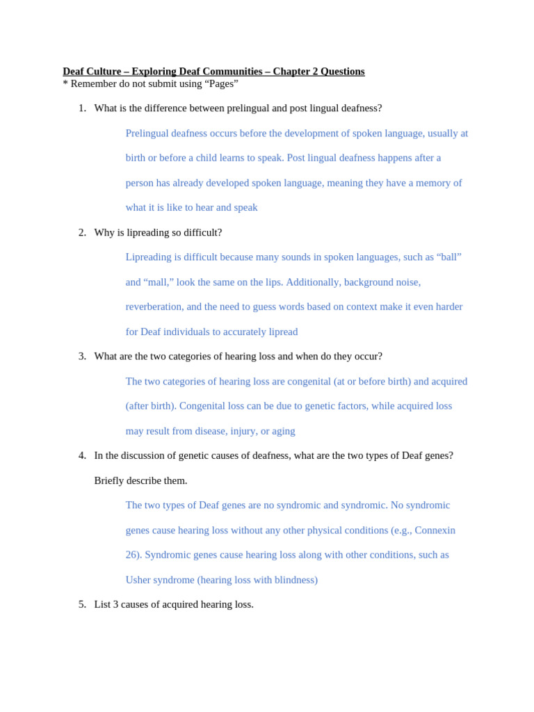 Understanding Deafness and Communication | PDF | Hearing Loss | Audiology