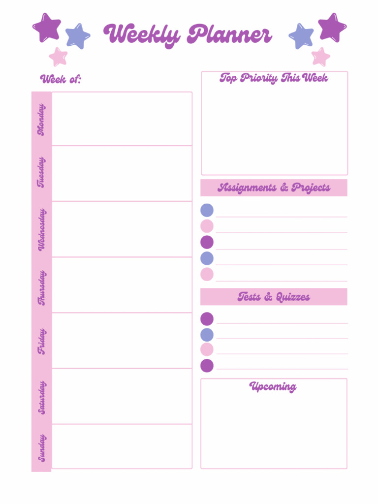 Y2K Retro Vibes Academic Planner 1 | PDF