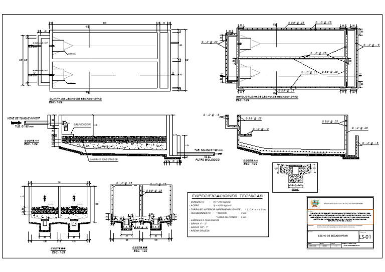 Especificaciones Técnicas PTAR Ancash | PDF