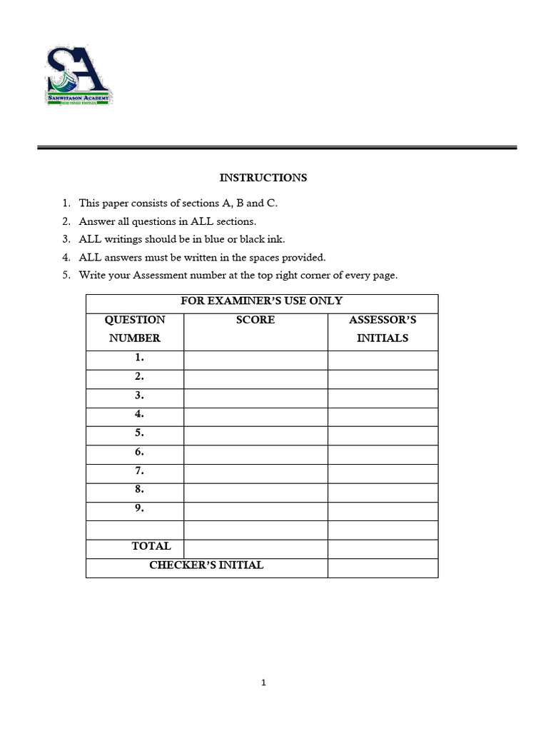 Form Two English Exam Paper 2024 | PDF | Verb | Subject (Grammar)