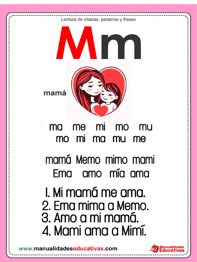Lectura de Sílabas, Palabras y Frases | PDF