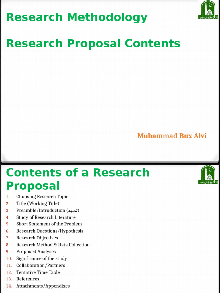 003 - Research Proposal Contents | PDF | Epistemology Of Science ...