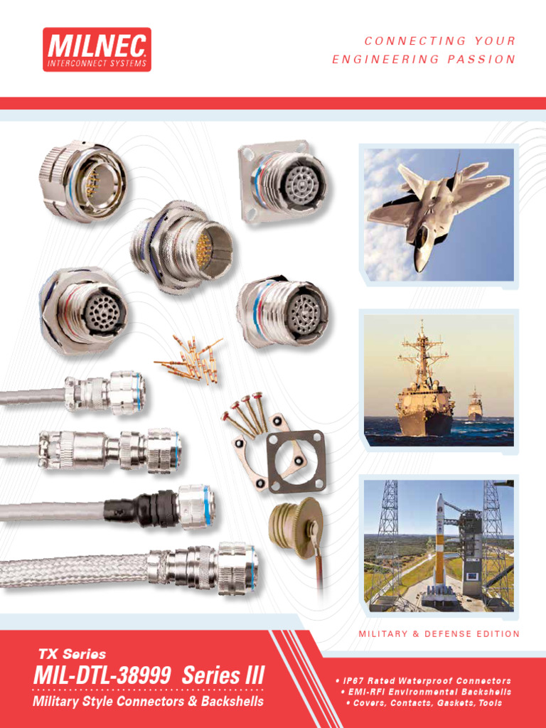 d38999 Connector Catalog | PDF | Electrical Connector | Manufactured Goods