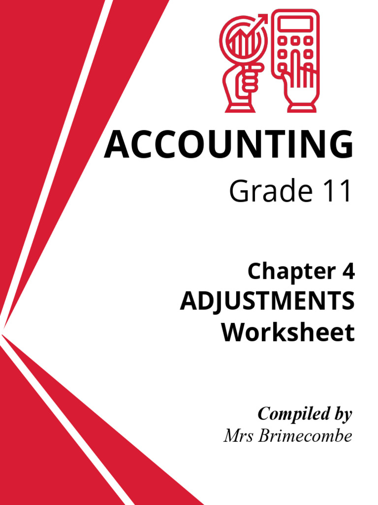 Gr11 Accountin Adjustments Worksheet | PDF | Debits And Credits ...