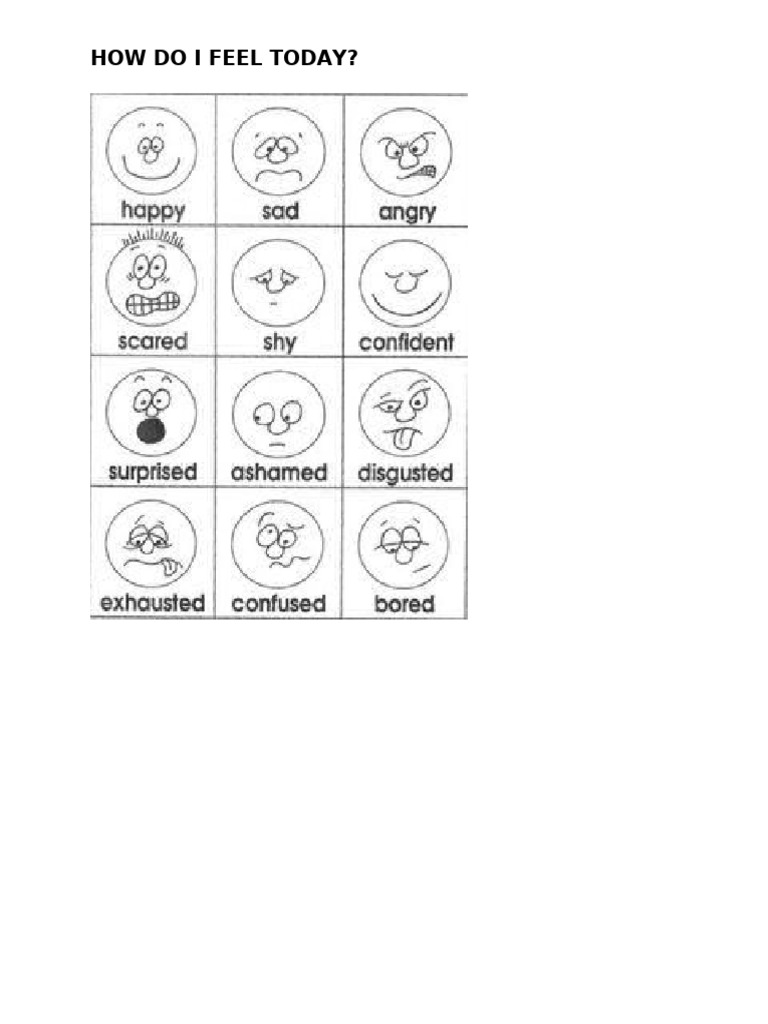 Feelings Chart | PDF | Art