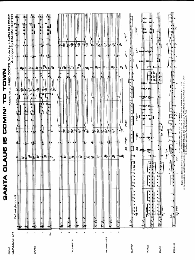Score PG 001 Santa Claus - Clavin | PDF