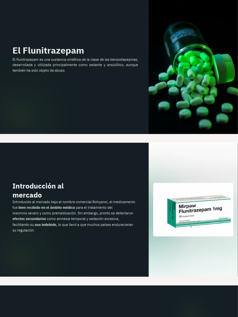 Flunitrazepam: Usos, Riesgos y Prevención | PDF | La dependencia de ...