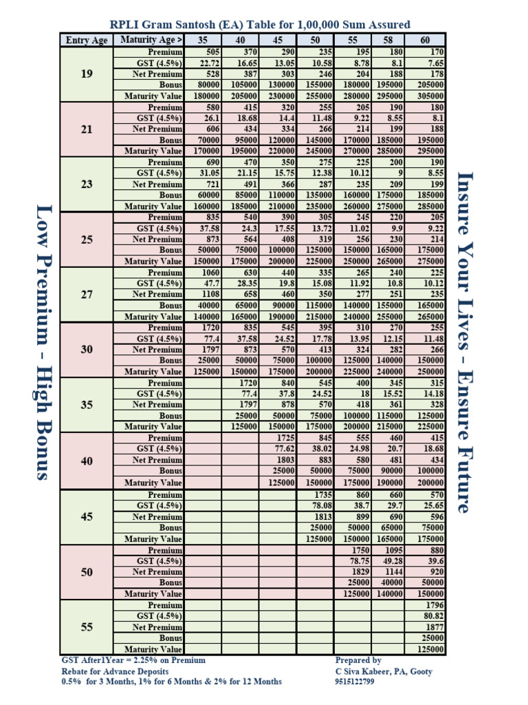 RPLI Pamplet Color | PDF | Financial Risk | Insurance