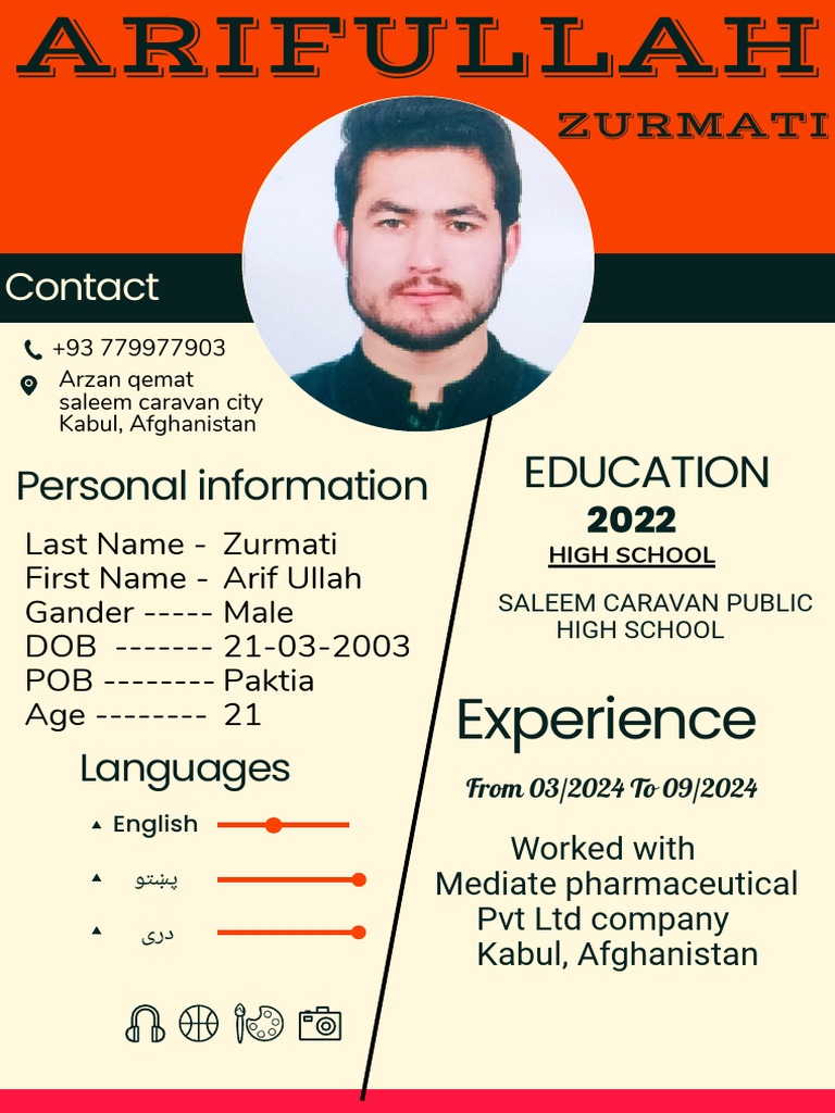 Arifullah Zurmati Resume - 1-3 | PDF