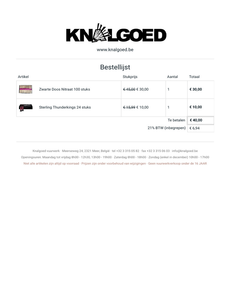 Mijn Bestellijst | PDF