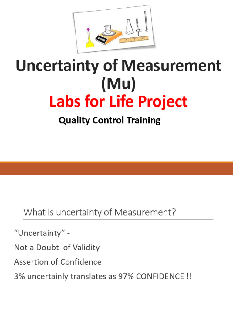Measurement Uncertainty | PDF | Accuracy And Precision | Standard Deviation
