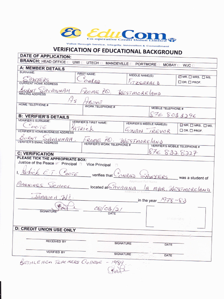 Educom Education Verification | PDF