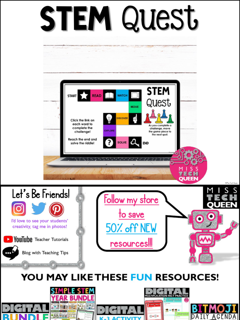 STEM Quest: Interactive Learning Guide | PDF | Planets | Planets In Astrology