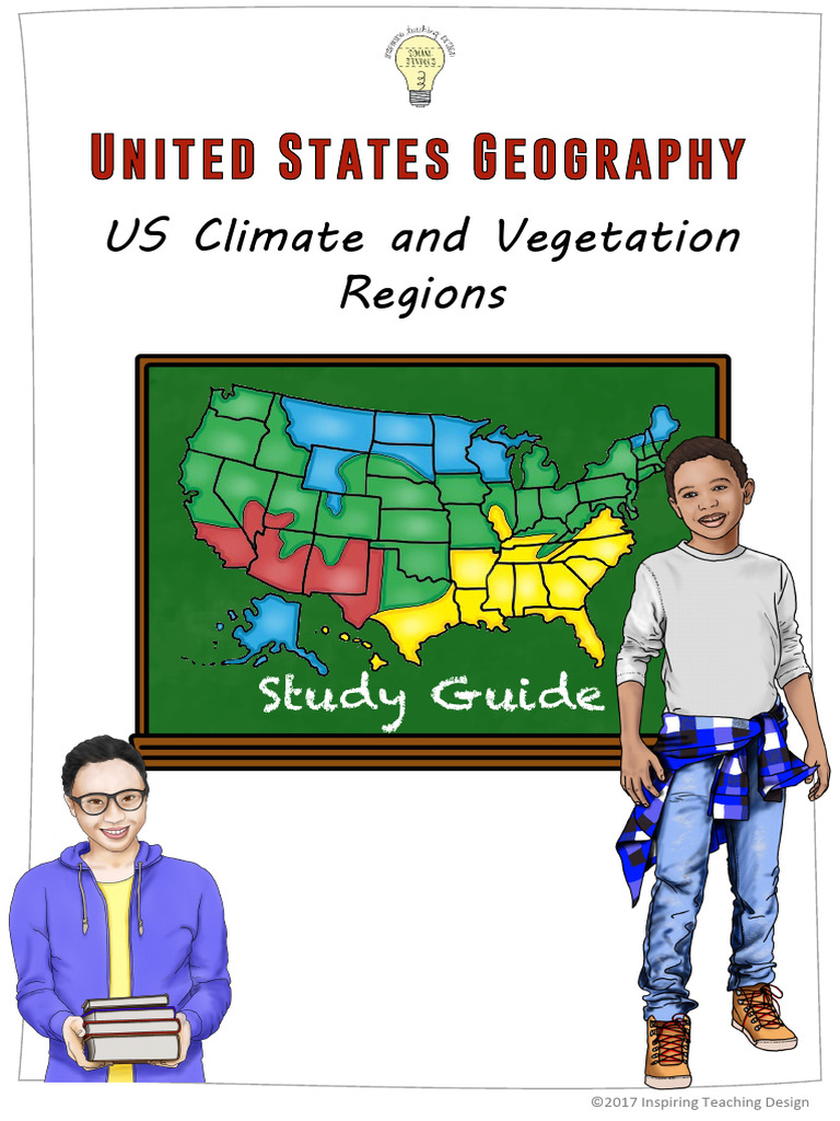 US Climate and Vegetation Regions: Study Guide | PDF | Climate ...