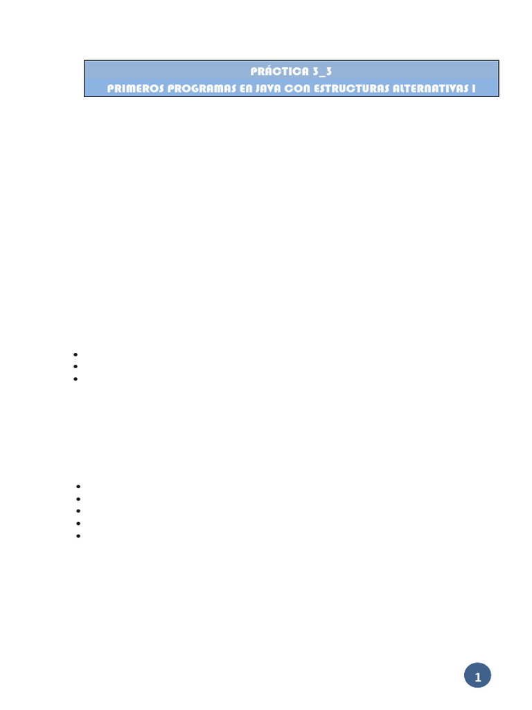 Practica 3 - 3 Primeros Programas Con Java Con Estructuras Alternativas I | PDF | Crecimiento ...
