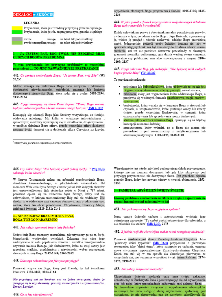 02 - DEKALOG W Skrócie | PDF