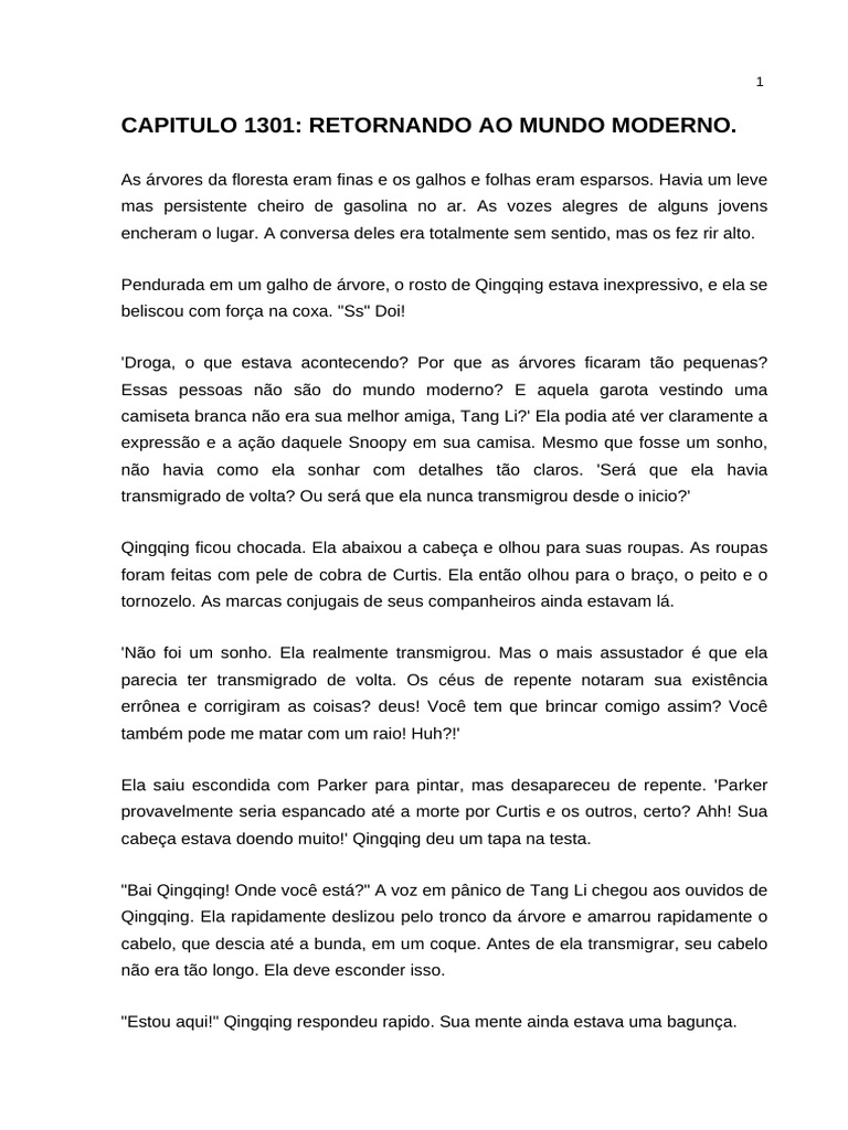 A Bela e As Feras. 1301-1400 | PDF | Dinheiro | Humano