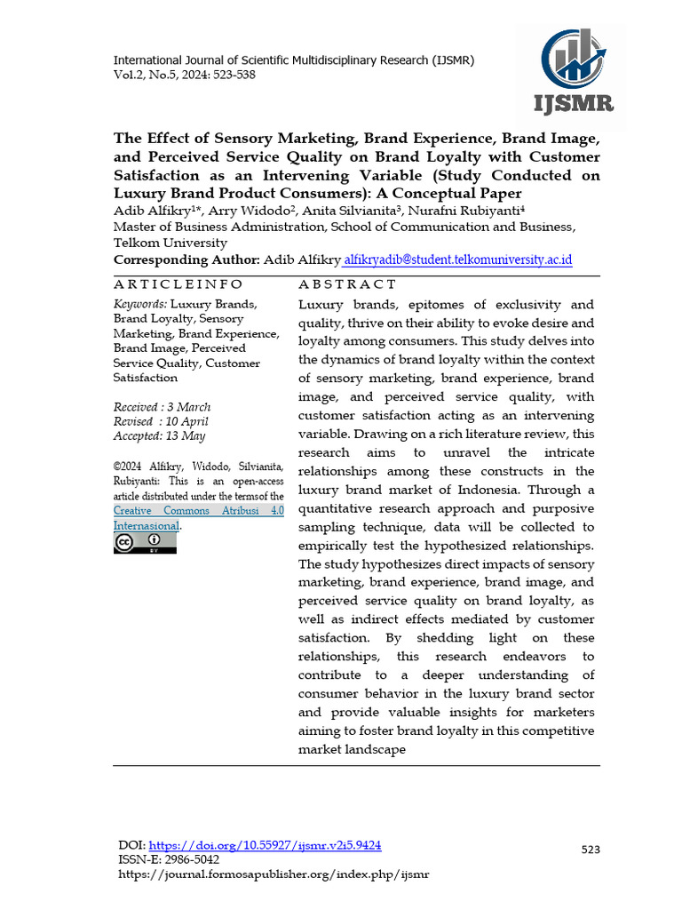 SENSORIAL | PDF | Brand | Customer Experience