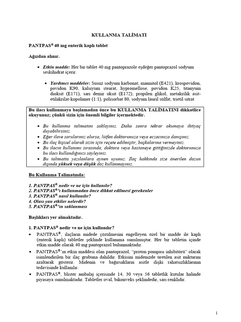 Pantpas TB KT | PDF