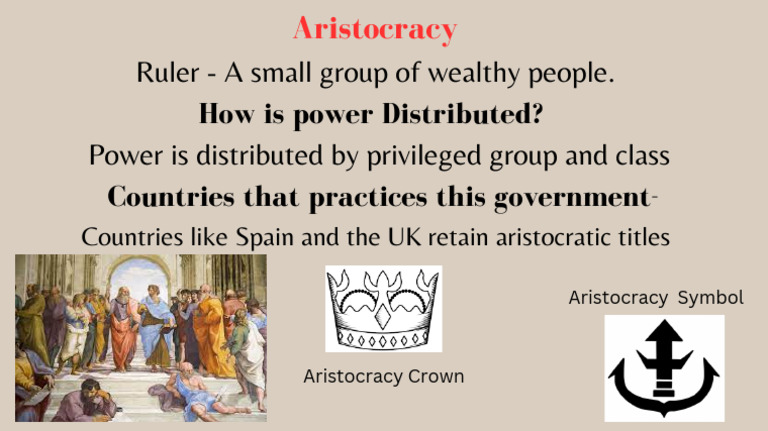 Aristocracy Ruler - How Is Power Distributed The Country That Practices ...