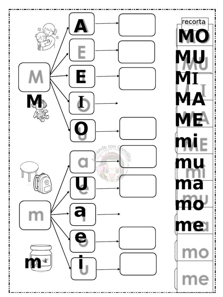 CUADERNILLO LETRA M Aprende Con Camilita | PDF