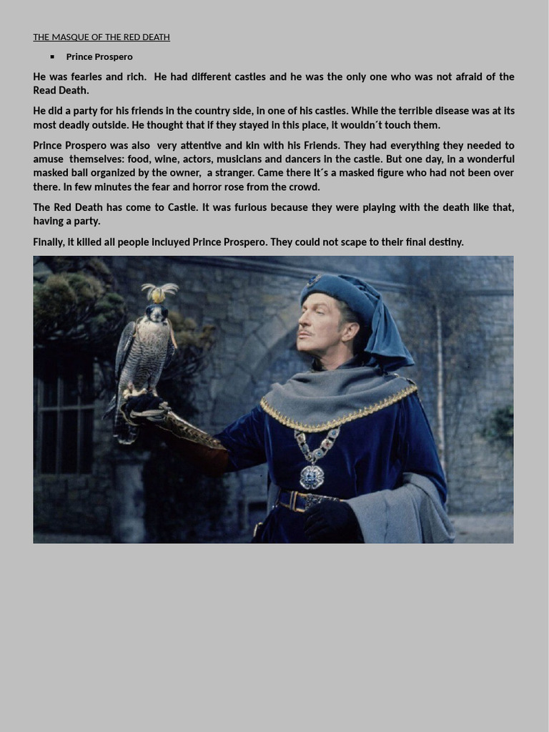 The Red Death's Masquerade Horror | PDF | Art | Poetry