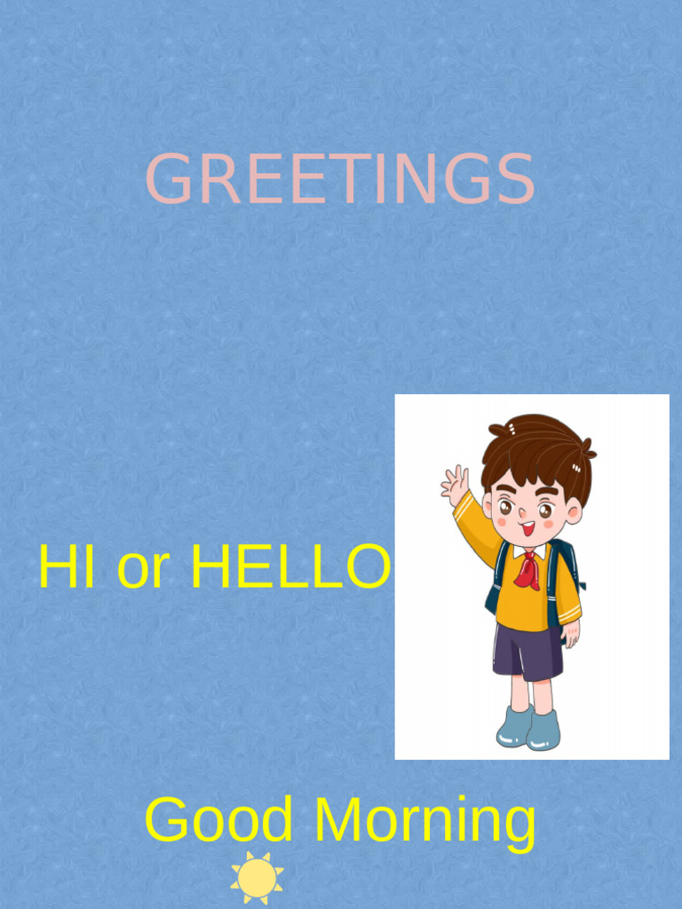 Greetings | PDF