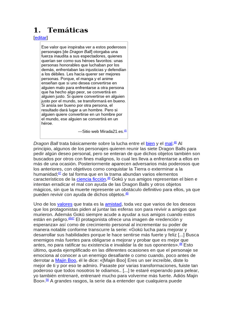 Temáticas | PDF | esfera del dragón