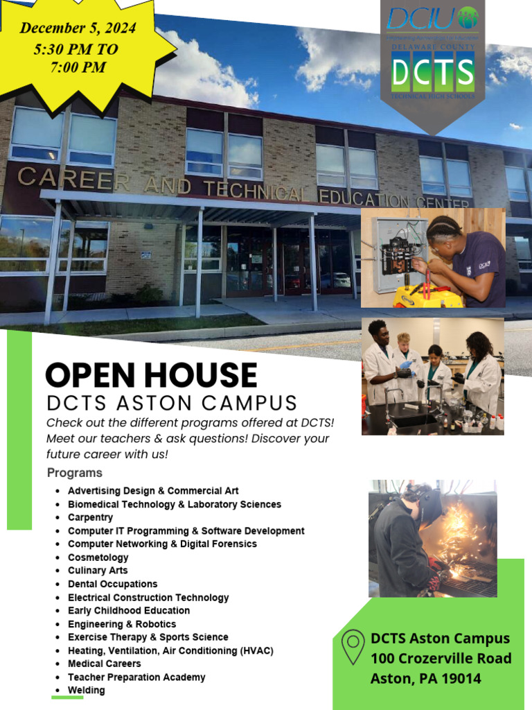 DCTS Aston Campus Open House 2024 | PDF | Computers