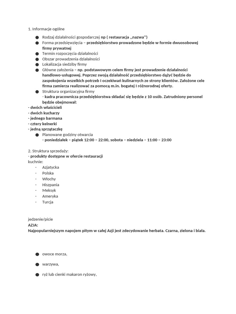 Biznes Plan | PDF