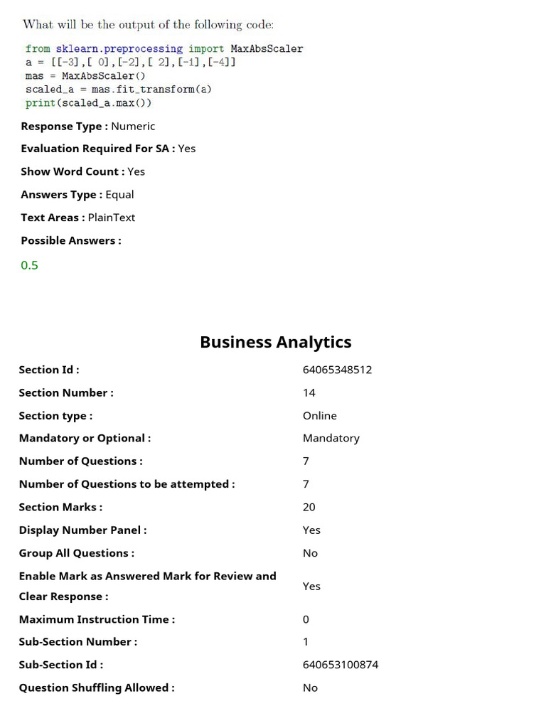 Business Analytics | PDF | Dependent And Independent Variables | Errors And Residuals