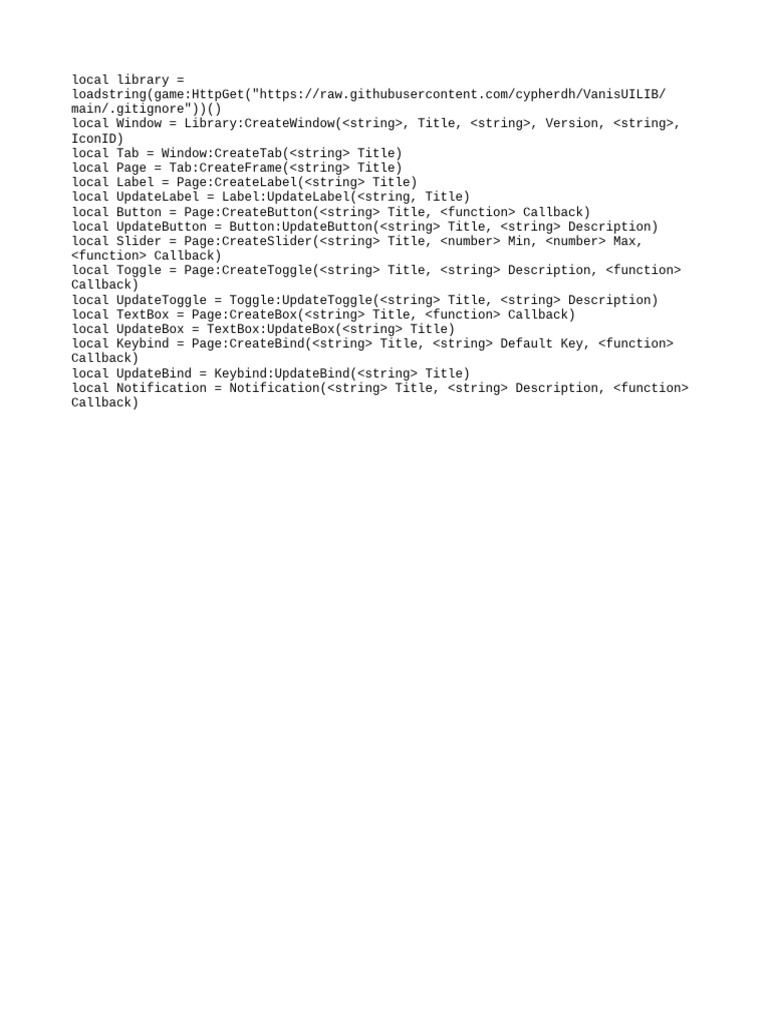 Lua UI Library for Game Development | PDF | Computers