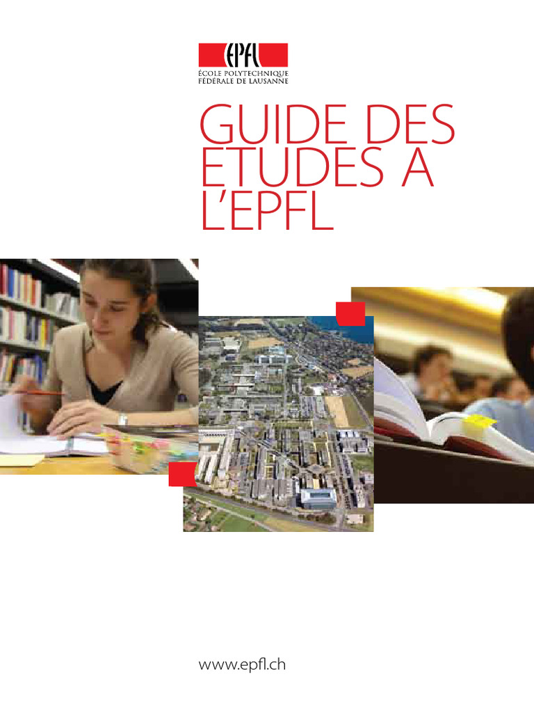 Guide des Études à l'EPFL | PDF | Science | Chimie