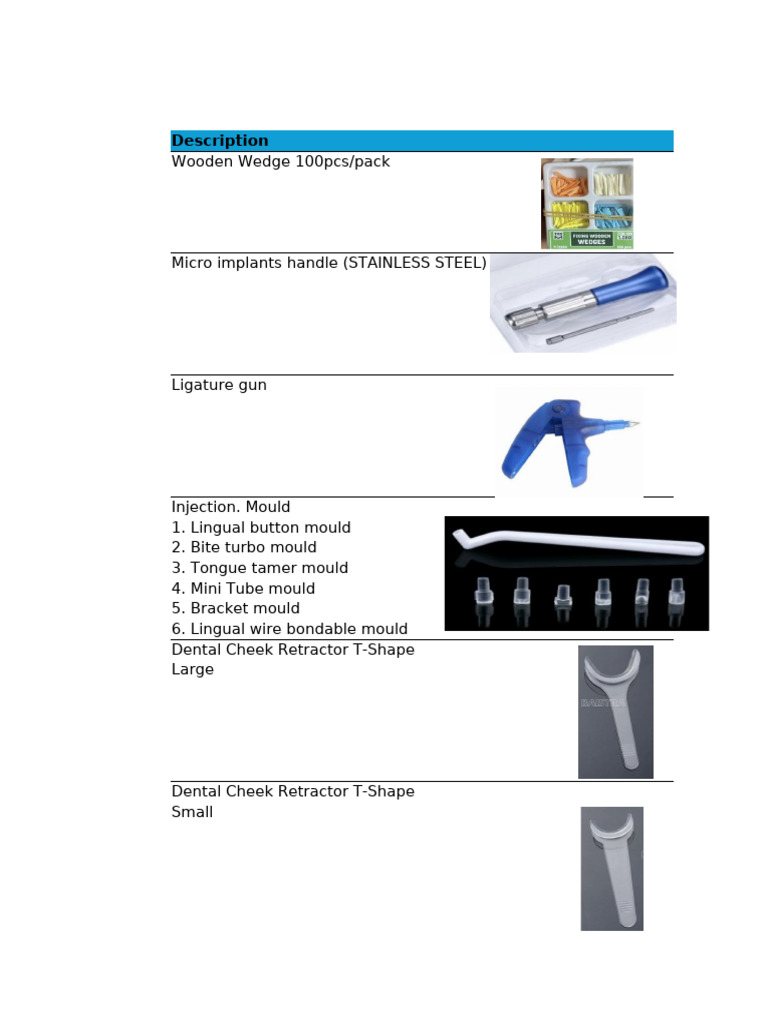 Instruments Ortho | PDF
