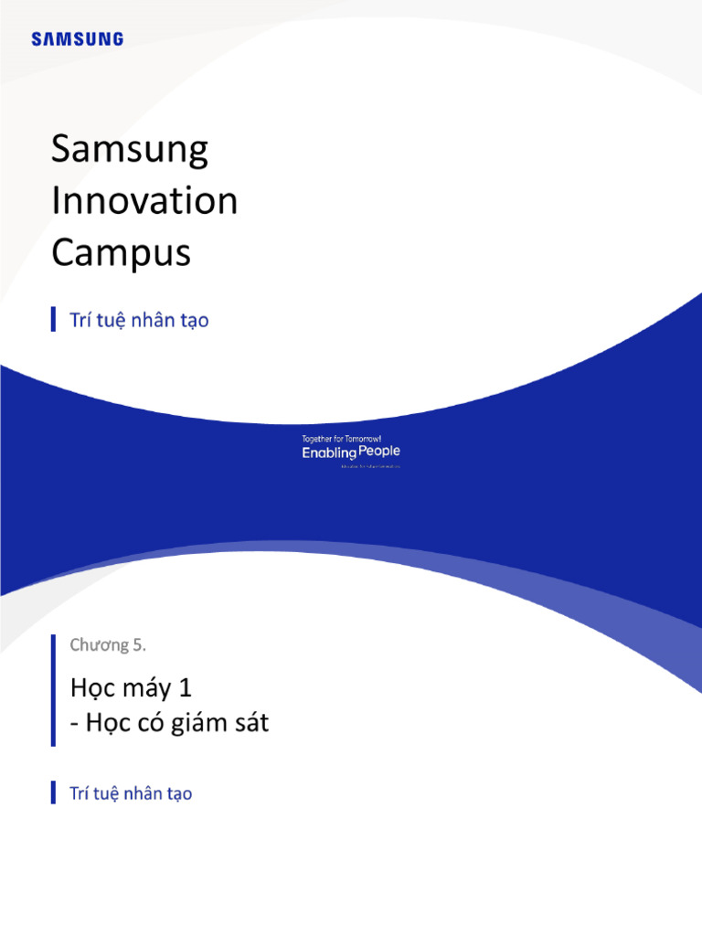 (Done) SIC - AI - Chapter 5. Machine Learning 1 - v2.1 | PDF
