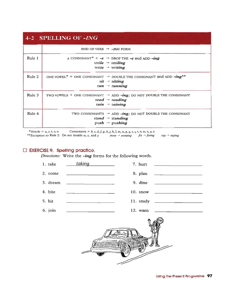 Spelling of - Ing | PDF