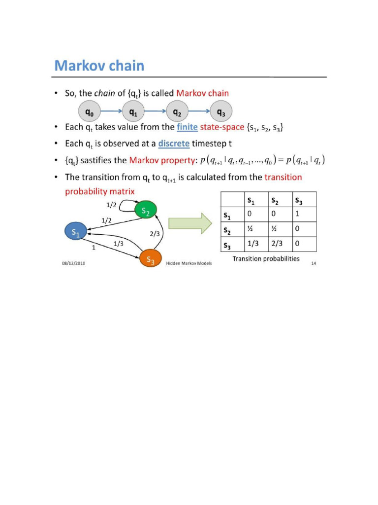 Markov Chain Intro | PDF