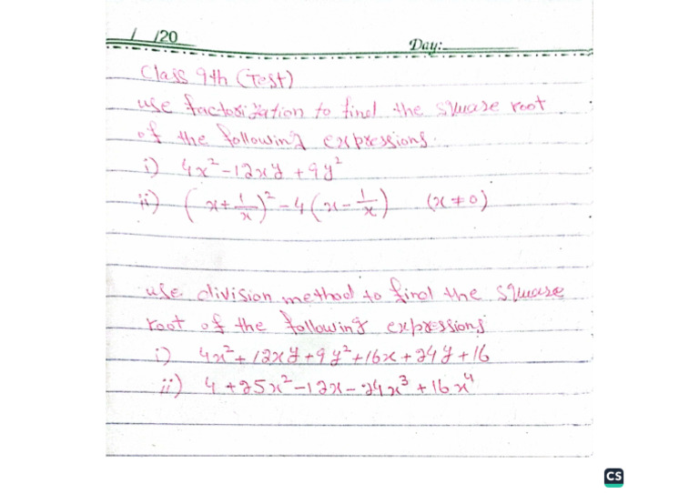 Class 9th Test | PDF
