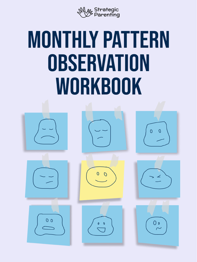 Monthly Pattern Observations Workbook | PDF | Human Development | Emotions