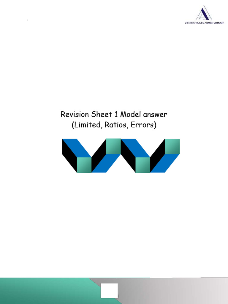 Revision Sheet 1 Model Answer | PDF | Teaching Methods & Materials | Technology & Engineering
